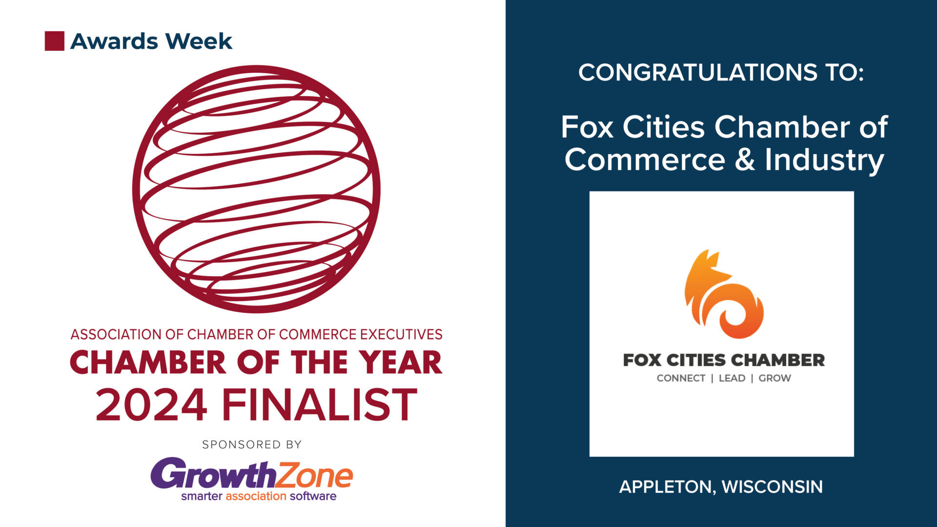 Fox Cities Chamber named finalist for prestigious Chamber of the Year Award - Fox Cities Chamber ...